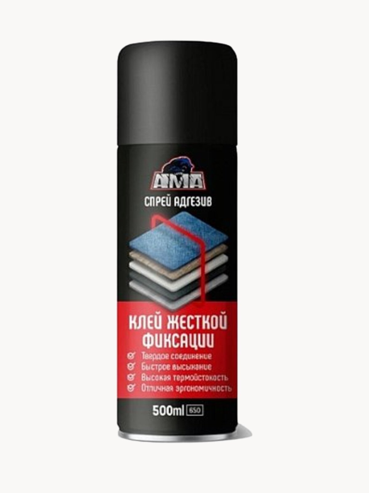 Клей АМА Спрей аэрозольный "Жесткий" 500 мл