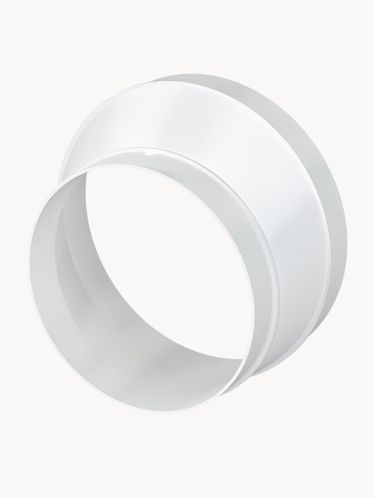 Редуктор эксцентриковый ERA 12,515РЭП, переход с 125 мм на 150 мм, белый пластик