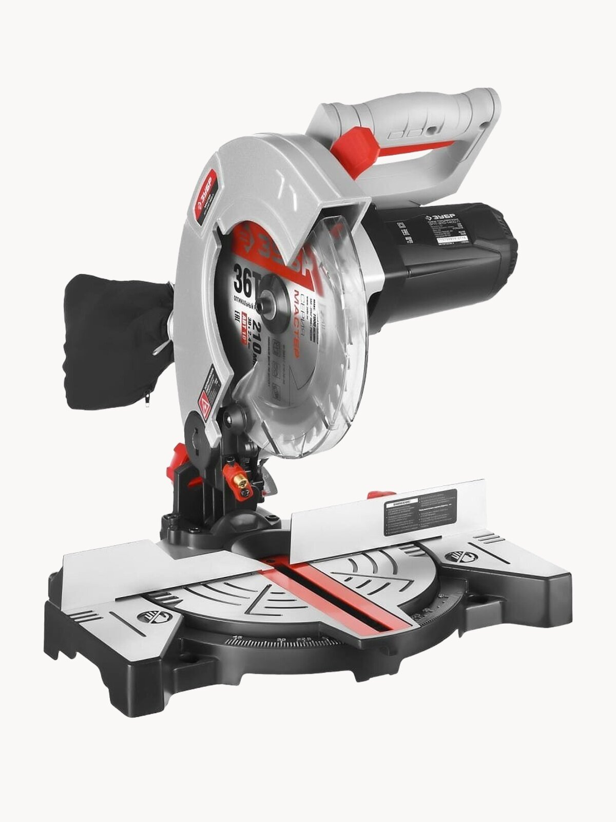 Торцовочная пила ЗУБР ЗПТ-210-1400 Л, с заготовками больших размеров