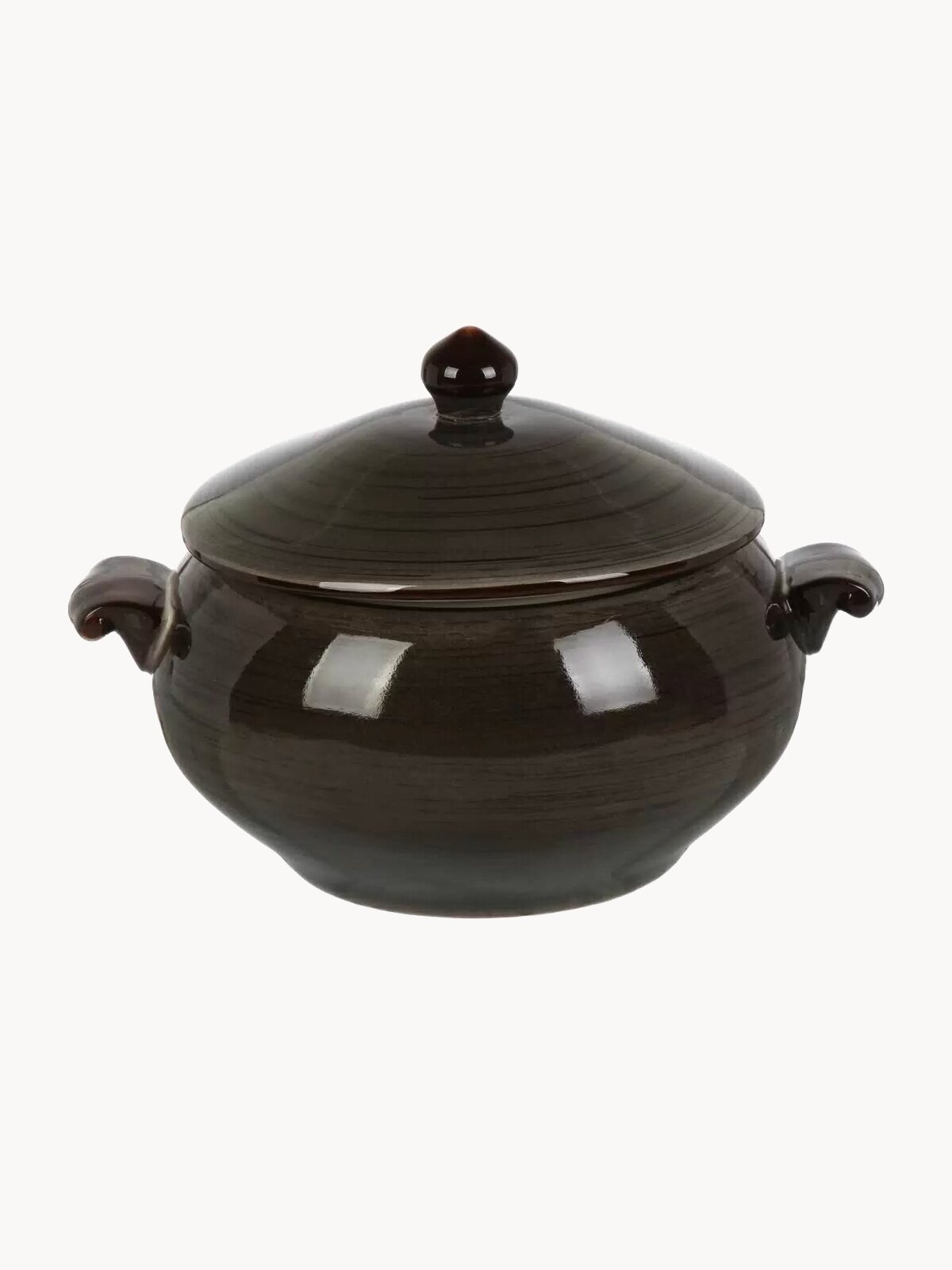 Супник керамика, 2.3 л, 25.3х20.3х16.8 см, Графит, Y4-9035