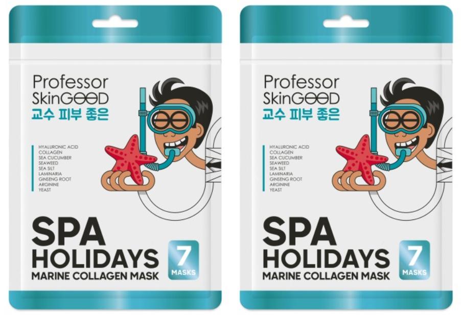 Увлажняющие маски Professor SkinGOOD морское СПА, 100 гр, 2 уп.