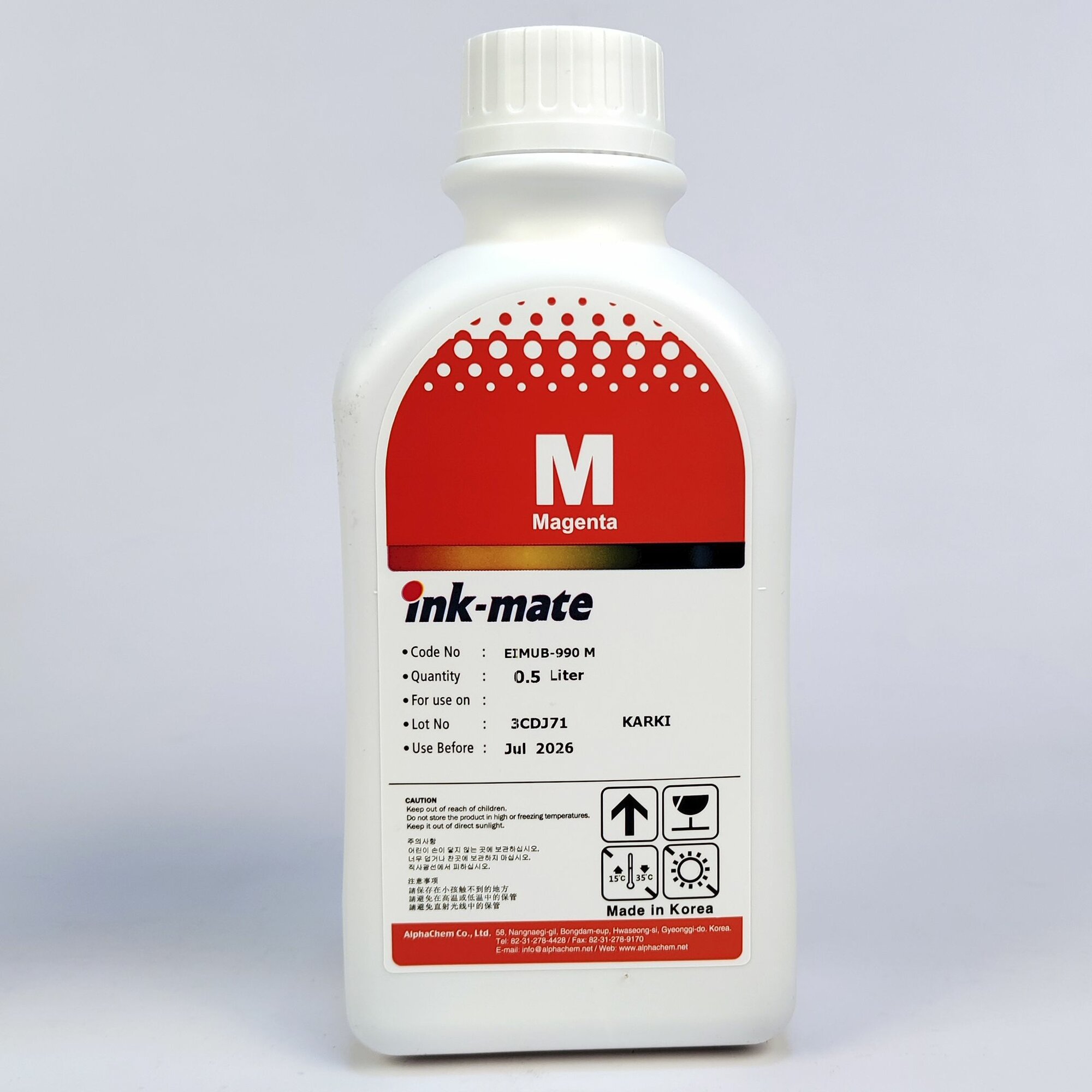 Чернила Пурпурные Ink-Mate для EPSON SureColor SC-T3000, T5000, T7000, T3200, T5200, T7200 и Epson Stylus Pro 7700, 9700, EIM-990M пигментные Magenta 500мл