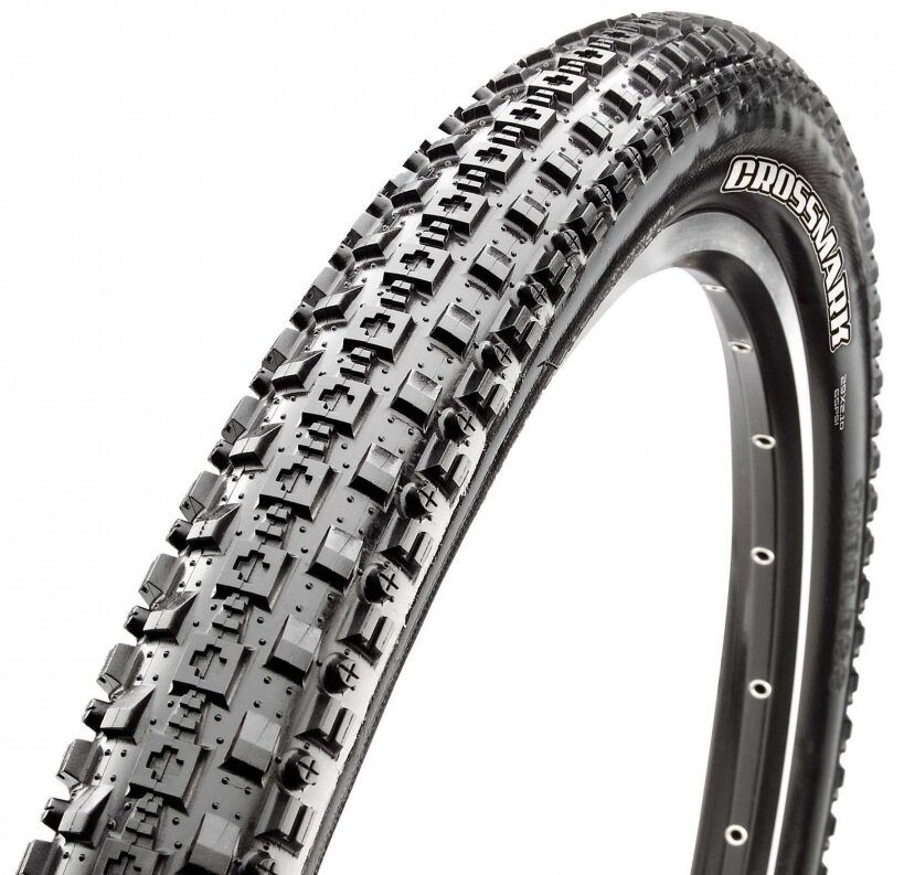 Покрышка Maxxis CrossMark 26x2.10 TPI 60 кевлар 70a Single (TB69784000), цвет Чёрный — фото 1