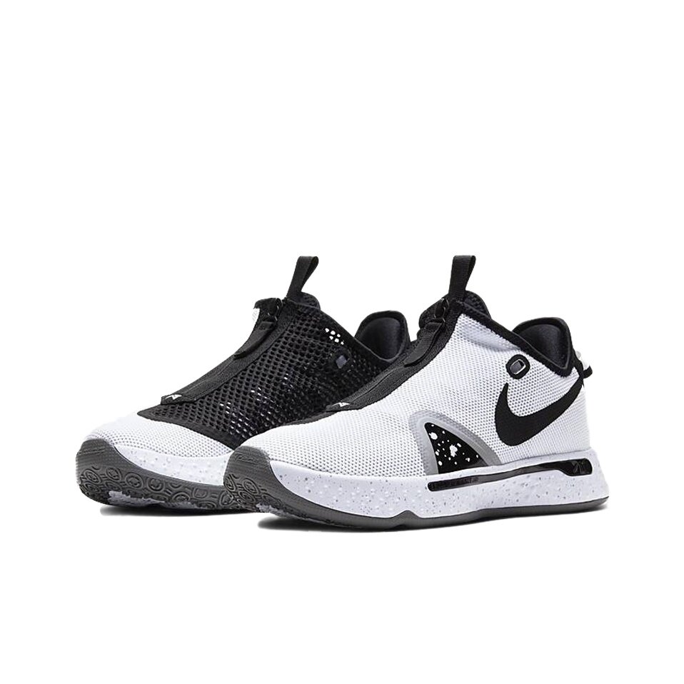 Кроссовки NIKE PG 4, размер EU 42.5 стопа (27CM), черный/белый — фото 1