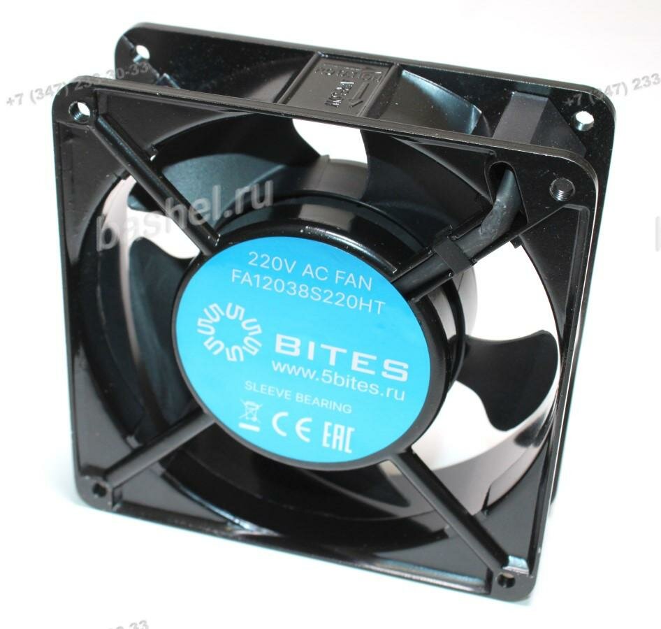 120х120х38мм, FA12038S220HT, Вентилятор, 5BITES, 220VAC, 0.12A