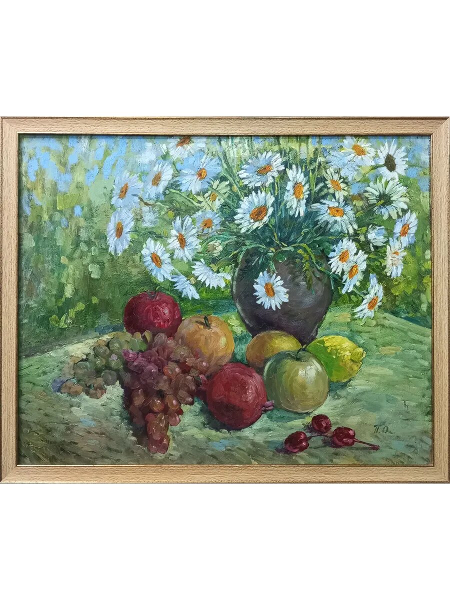 Картина. Ольга Пономарева Июнь, картон, масло, 40х