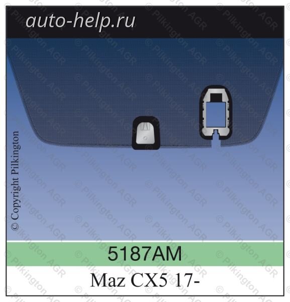 FYG MAZDA Лобовое ДД VIN Молдинг acustic