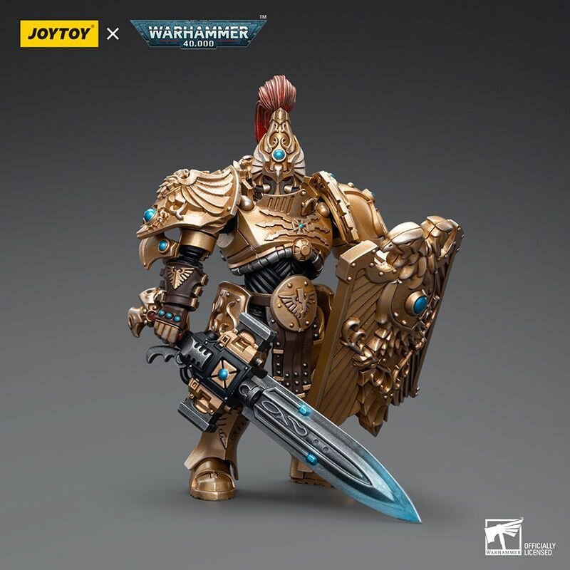 JOY TOY Боевой молот 40k 1:18 Emperor's Forbidden Army 5-member team, Клинок сторожевого поста и щит гарнизона , подарок для мальчиков и девочек -hj