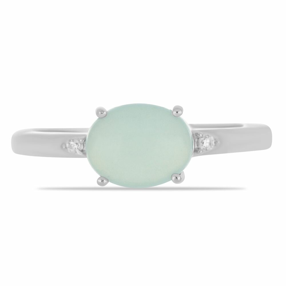 Кольцо, серебро, 925 проба, родирование, фианит