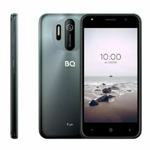 5" Смартфон BQ 5031G Fun 2/16 ГБ (5031G Fun) серый - 4x(1.3 ГГц), 2 Гб, 2 SIM, IPS, 1280x720, камера 2 Мп, 3G, 2000 мА*ч