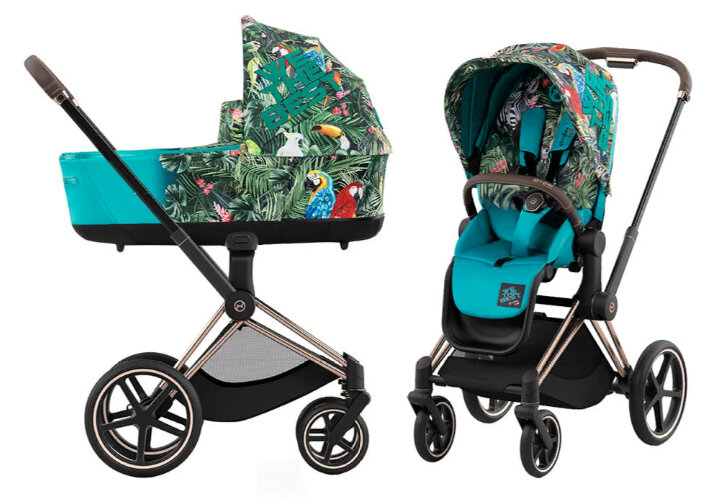 Коляска 2 в 1 Cybex Priam IV FE DK We the Best (рама rose gold)