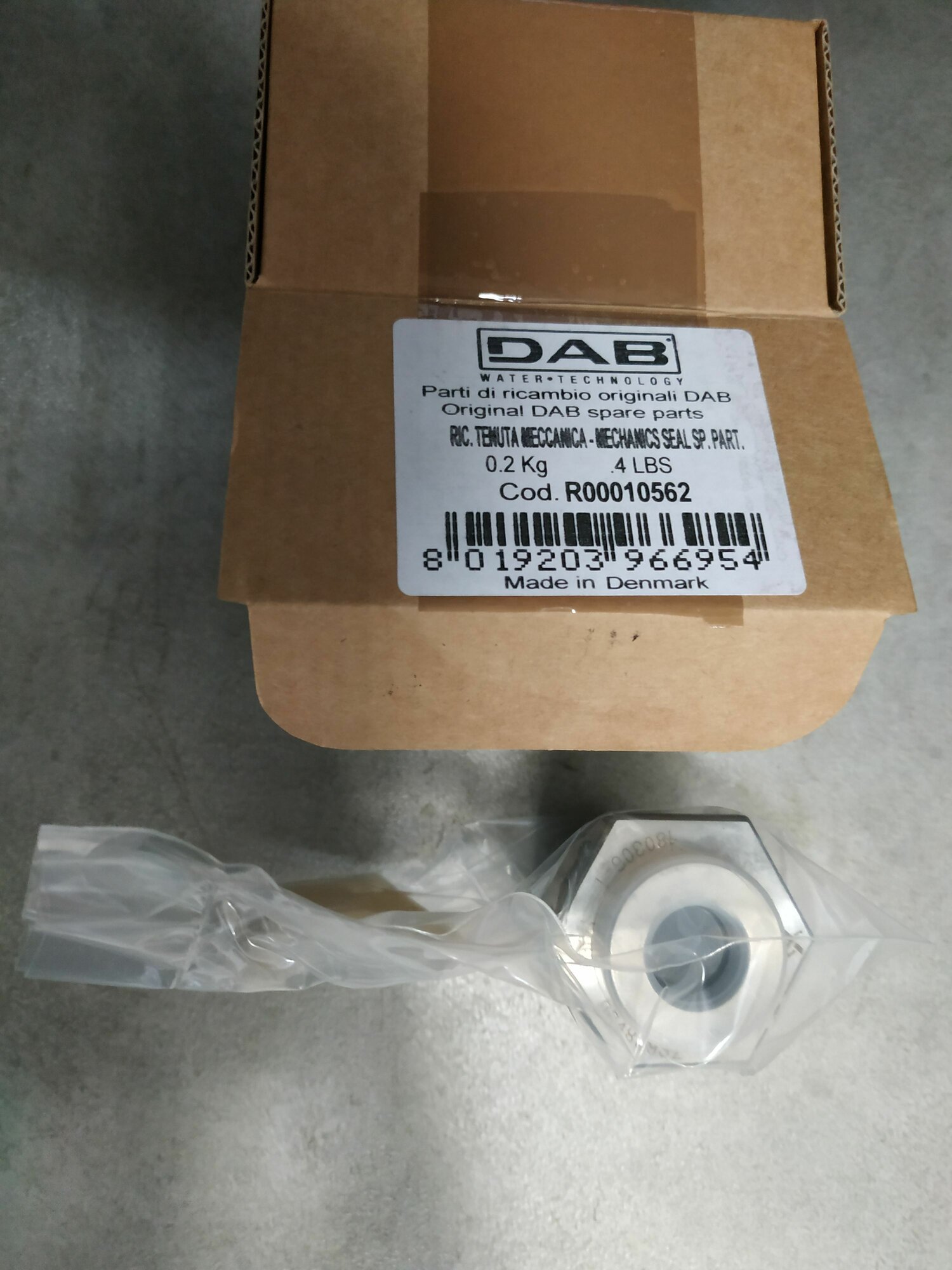 Торцевое уплотнение насосов DAB NKV(E) 10-15-20 (SHAFT SEAL D.16), R00010562