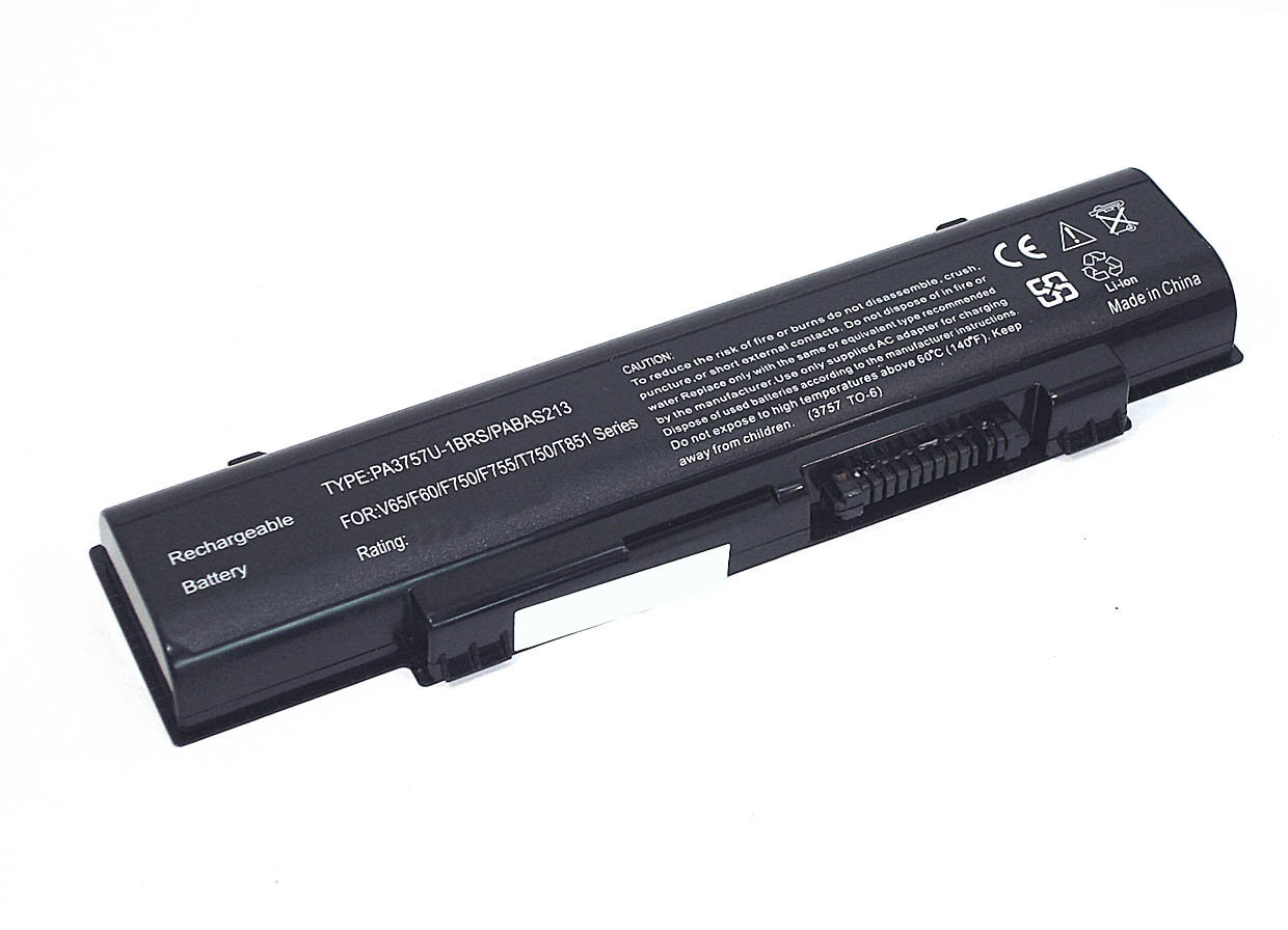 Аккумулятор OEM (совместимый с PA3757U-1BRS) для ноутбука TOSHIBA Qosmio F60 10.8V 56Wh (5200mAh) черный
