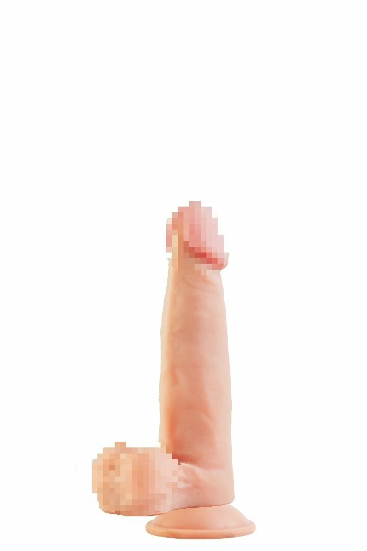 Фаллоимитатор HUMAN COPY, телесный, 20 см