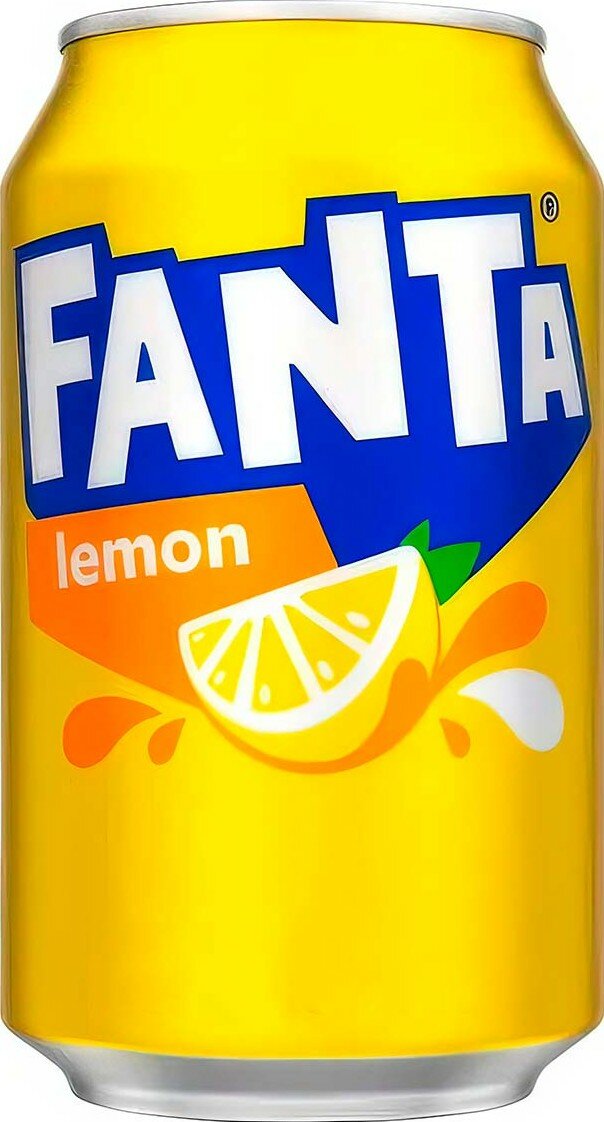 Fanta 0,33л.*24шт. Lemon ЖБ Великобритания Fanta Напиток газированный Великобритания