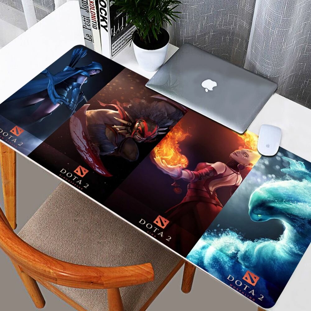 Симпатичный игровой коврик для мыши в стиле аниме для онлайн-игры DOTA2 XXL, 900x400 технические характеристики