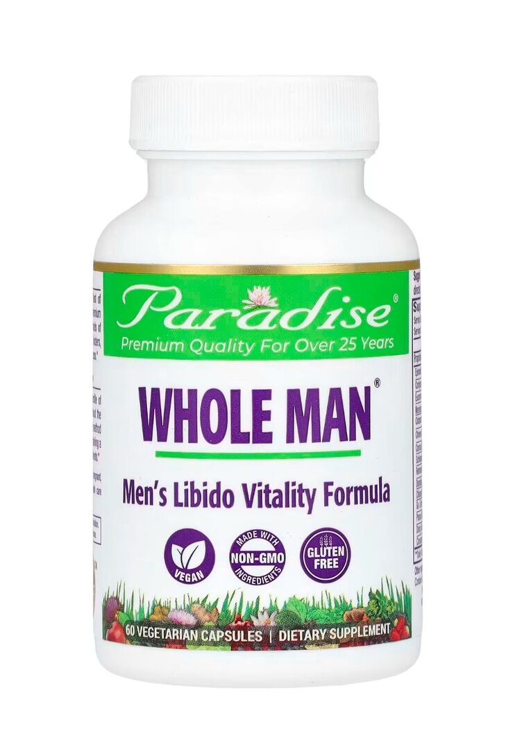 Paradise herbs формула из растений для поддержки мужского либидо 60 вегетарианских капсул