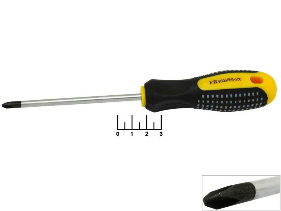 Отвертка 5*100мм трехгранная Y (трехлучевая)