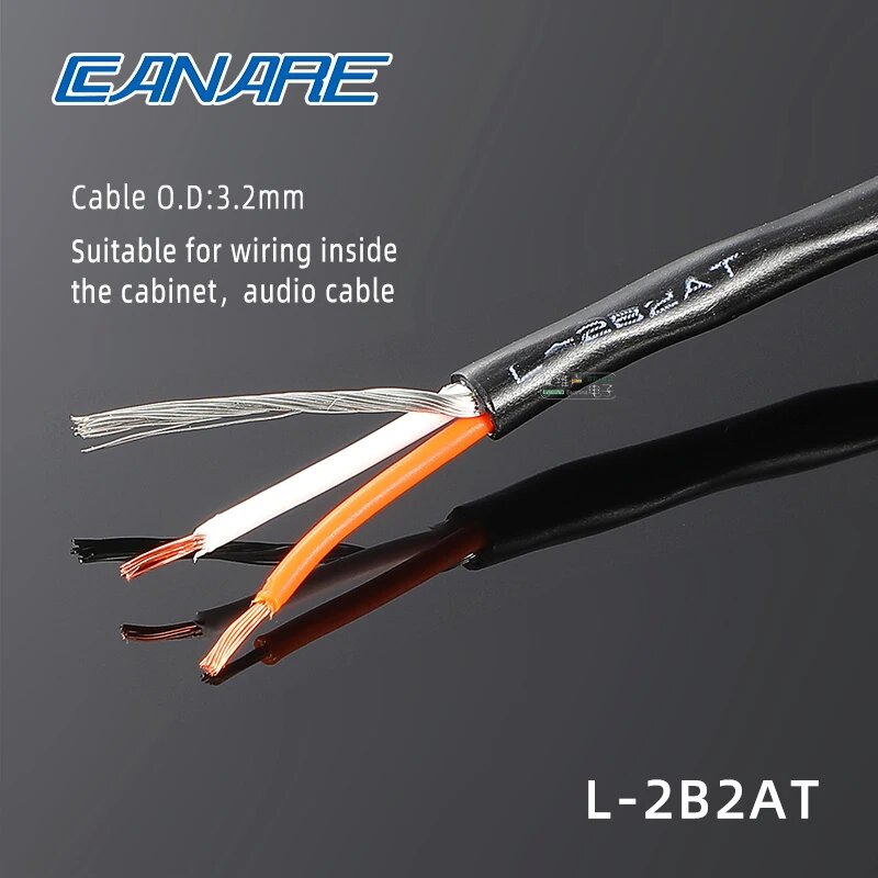 CANARE двухъядерный экранированный аудио кабель L-2B2AT/L-2B2AT+ 3,2 мм L-2B2AT(MadeInJapan)