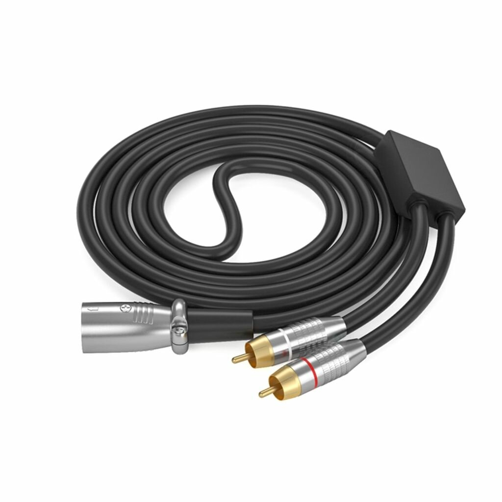 3Pin на 2RCA Y-разветвитель, патчи, кабель, несбалансированный мужской/женский стерео адаптер для подключения динамиков