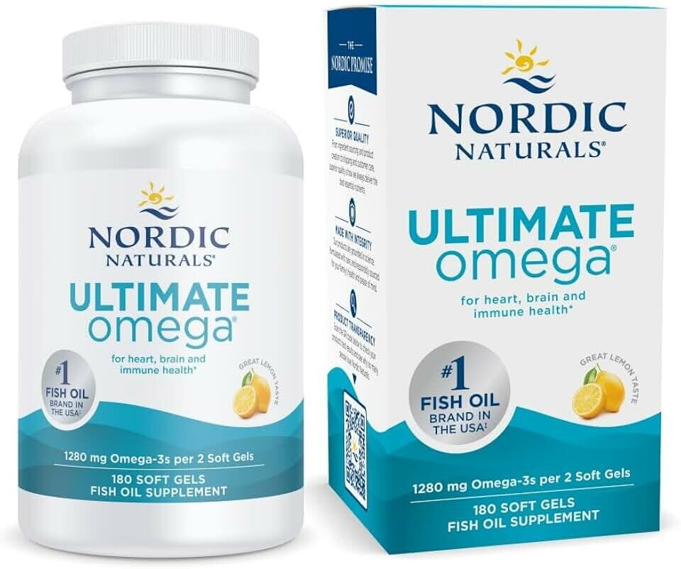 Nordic Naturals, Омега-3 Ultimate, 1280 мг, 180 капсул
