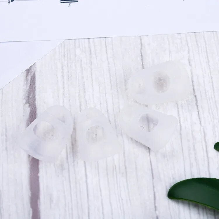 Силиконовые защитные накладки для пальцев гитары 4 шт. S-Transparent