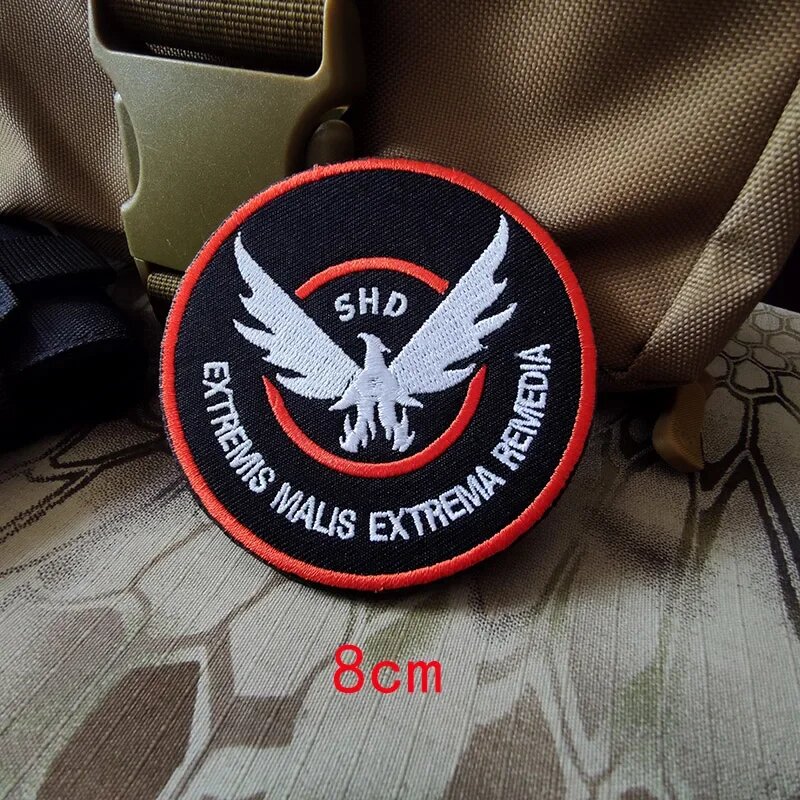 SHD The Division вышитые нашивки 8x8см, 8.5x9см, 8x6см, 7.5x9см C