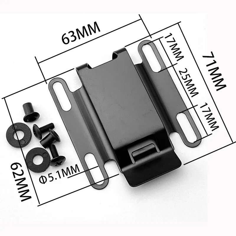 1 шт, зажимы для ремня KYDEX из нержавеющей стали, универсальный зажим для ножей, ножны, поясной зажим, уличный K-футляр, зажим для переноски, зажим для кармана Kydex