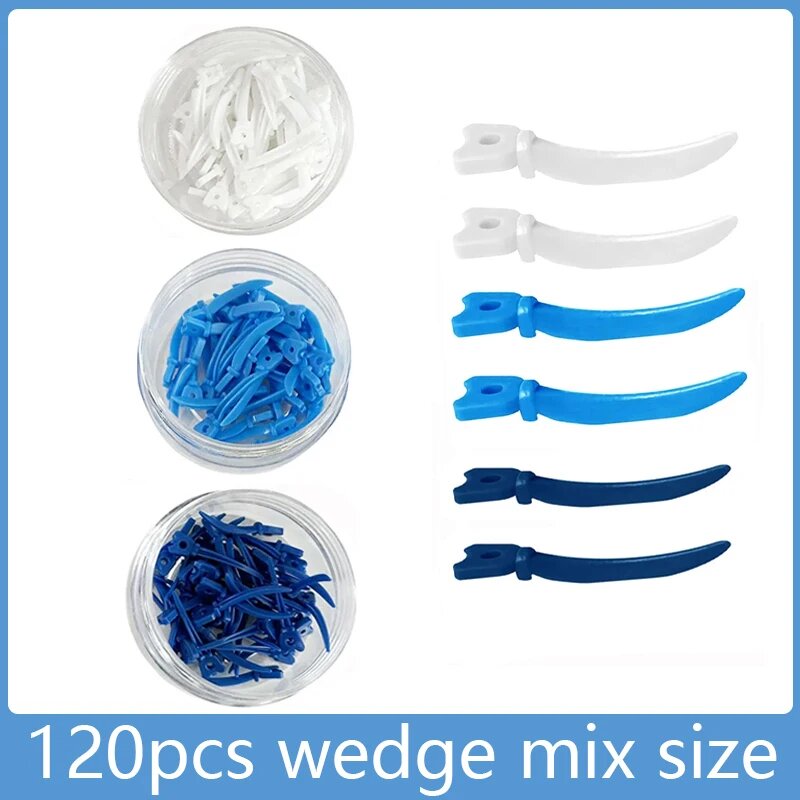 SKATTOOTH Тефлоновые матричные ленты для зубов 120 шт. 120pcs-Wedge-mix