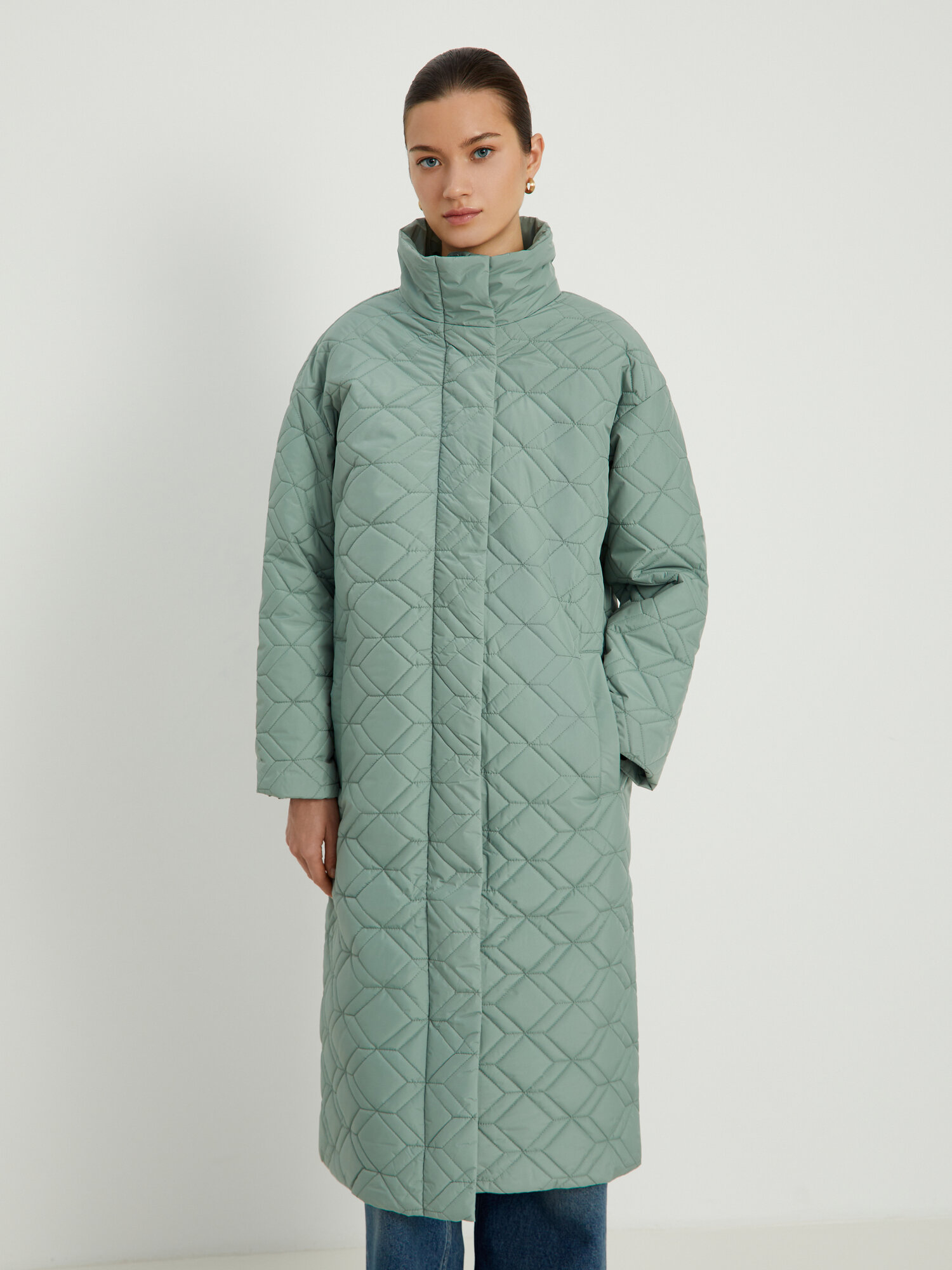 Пальто стеганое