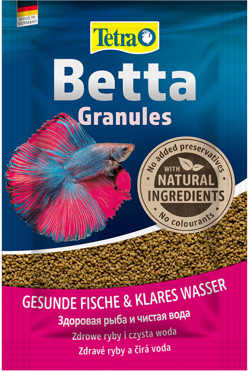TETRA BETTA GRANULES – Тетра корм-гранулы для петушков и других лабиринтовых рыб (5 гр)