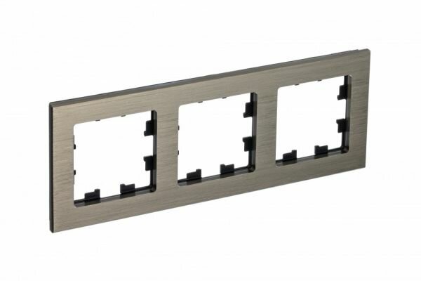 Systeme Electric AtlasDesign Nature Металл латунь Рамка 3-постовая, ATN312203