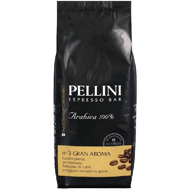Кофе PELLINI ESPRESSO BAR GRAN AROMA №3 зерно /вакуум/ 1000г