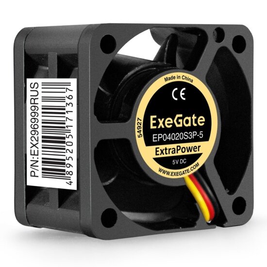 Вентилятор для корпуса Exegate ExtraPower EP04020S3P-5 5В DC 40x40x20мм 3pin (EX296999RUS)
