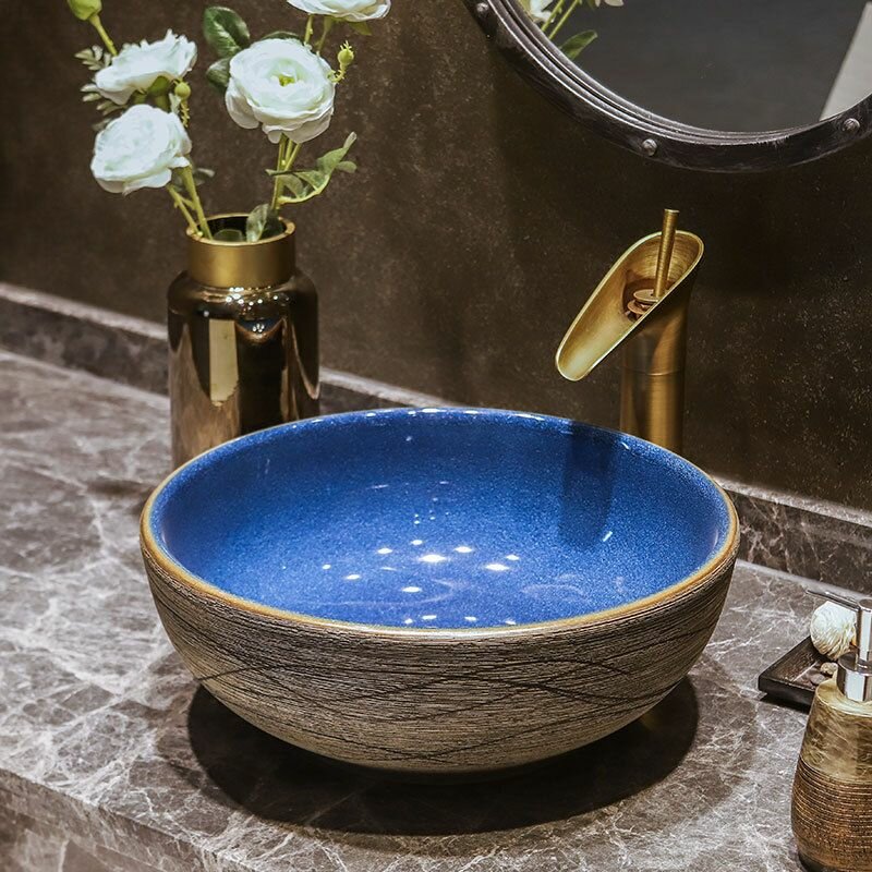 Раковина, Керамические материалы , подходящие для дома, гостиницы и т. д/ винтажная