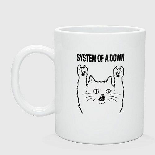 System of a Down - rock cat Керамическая кружка