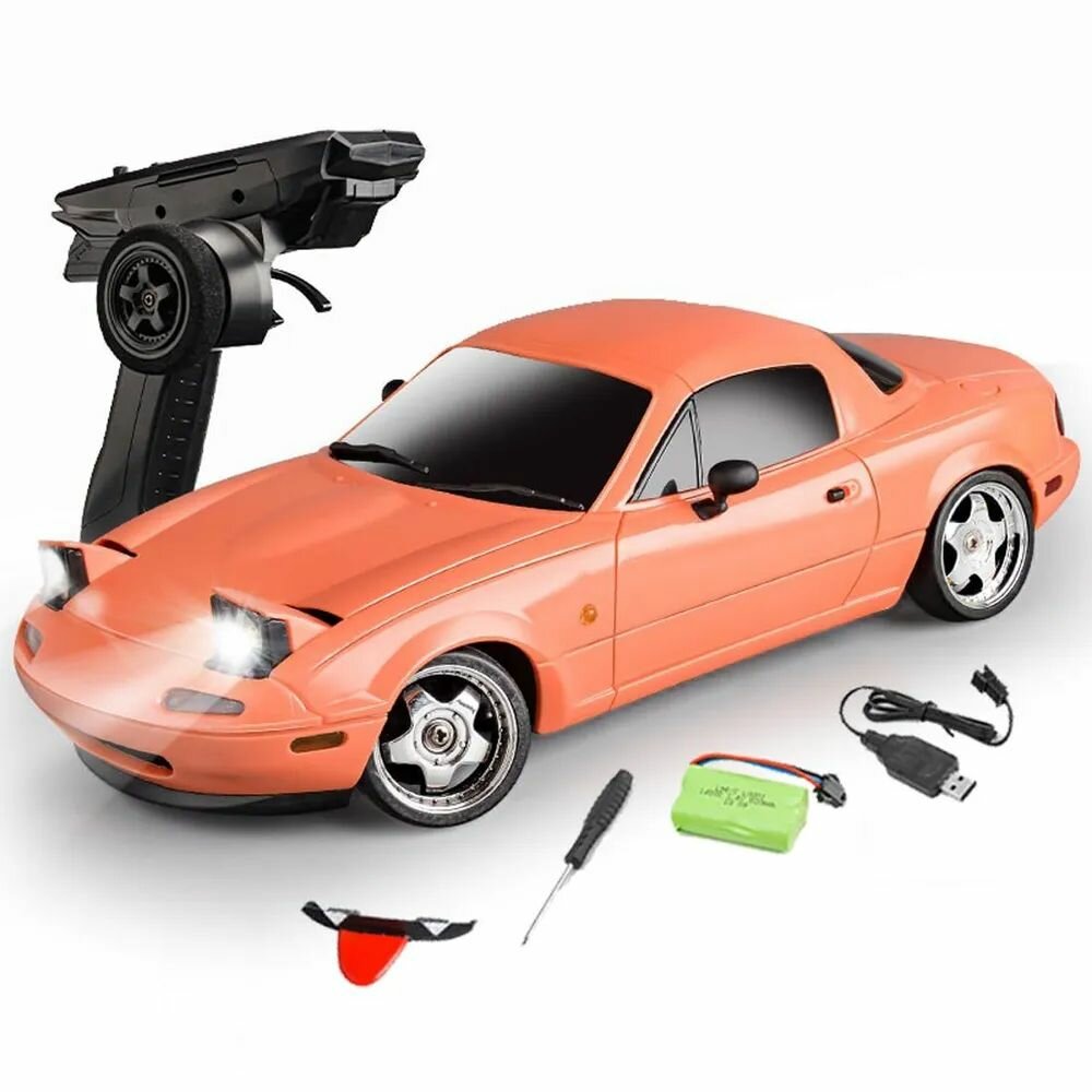 LDR/C LD1804 Машинка на пульте управления для дрифта, Mazda MX-5 Модель, 1/18, 2WD, 2.4GHz,3 канала