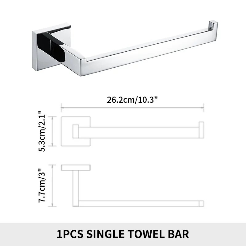 Набор аксессуаров для ванной комнаты из нержавеющей стали Towel Ring