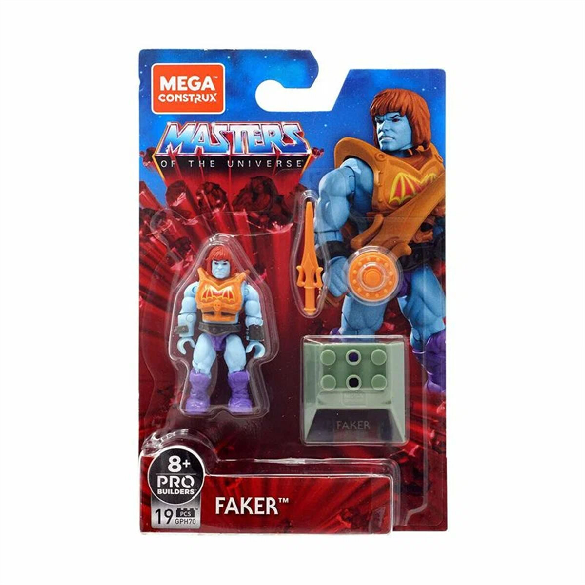 Mega Construx Masters of the Universe Faker /Коллекционная модель мини-фигурки, набор детских игрушек для мальчиков