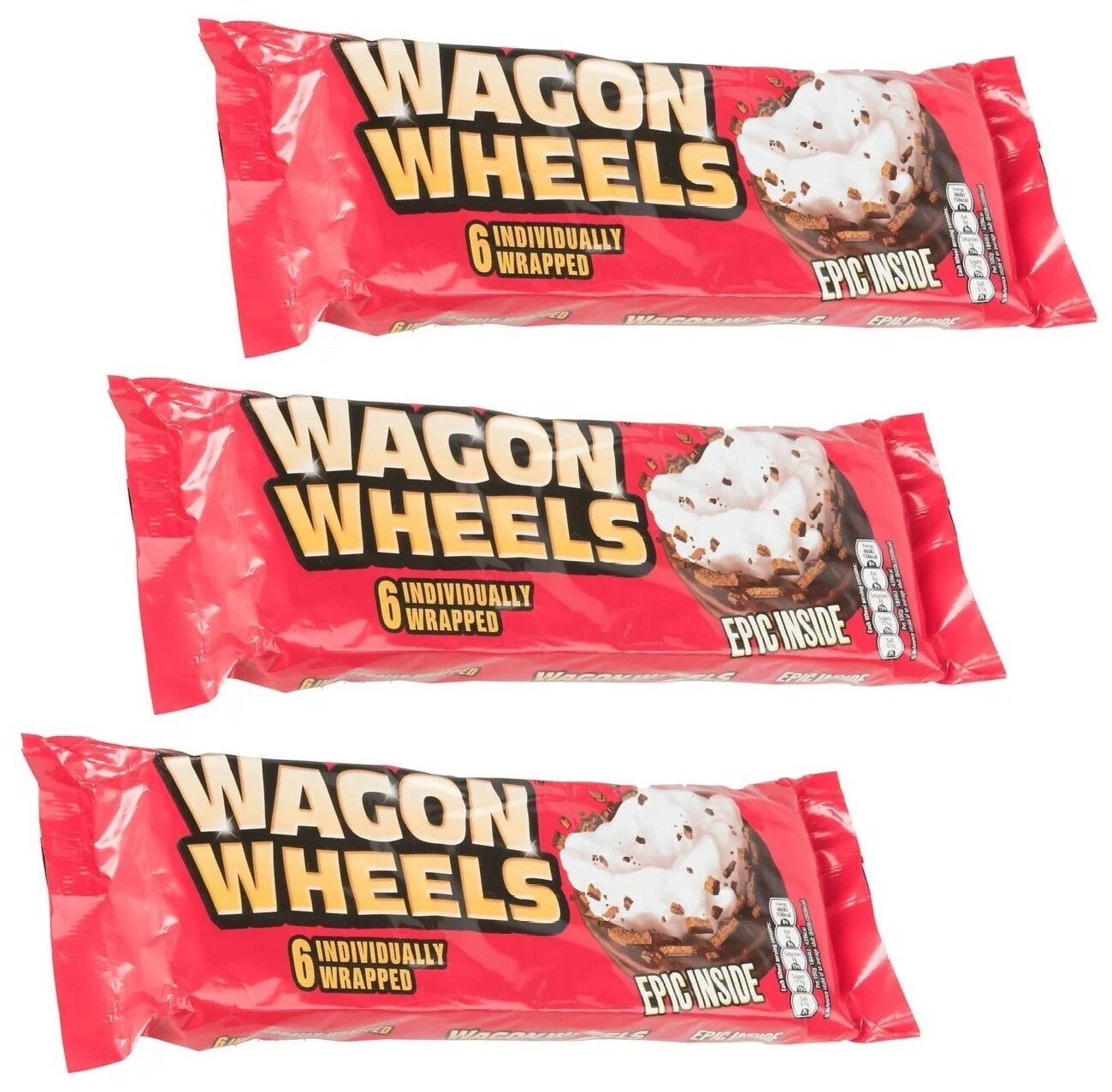 Wagon Wheels Original печенье , 216 г . 3 упаковки