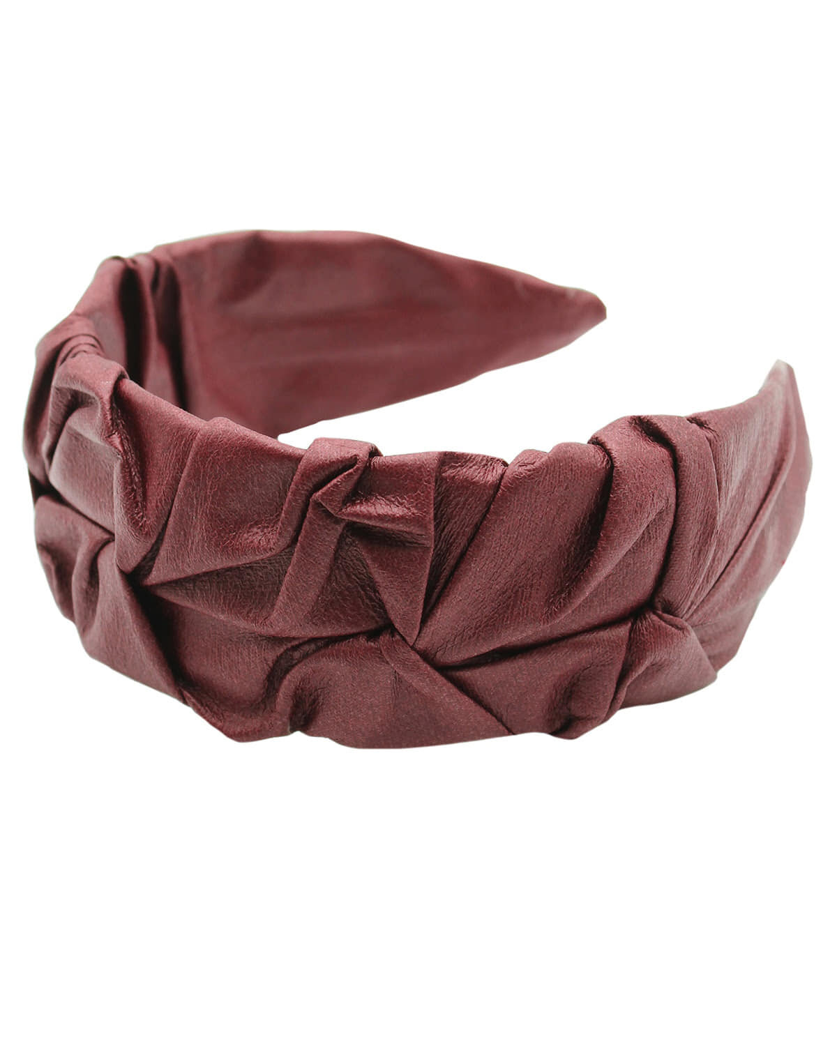 Hairshop Ободок 30 бордовый (кожа иск.)