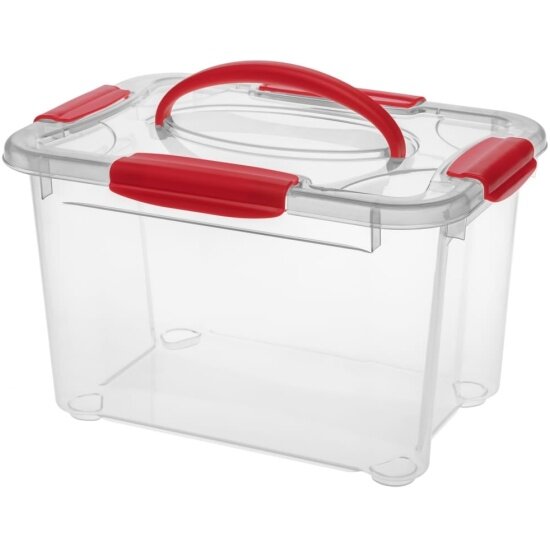 Контейнер Honeycomb универсальный с ручкой 5,5 л, прозрачный
