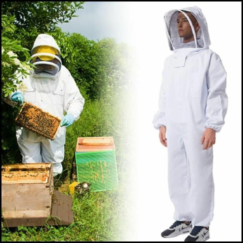 Костюм Пчеловода Цельный костюм утолщенный белый 200 кг