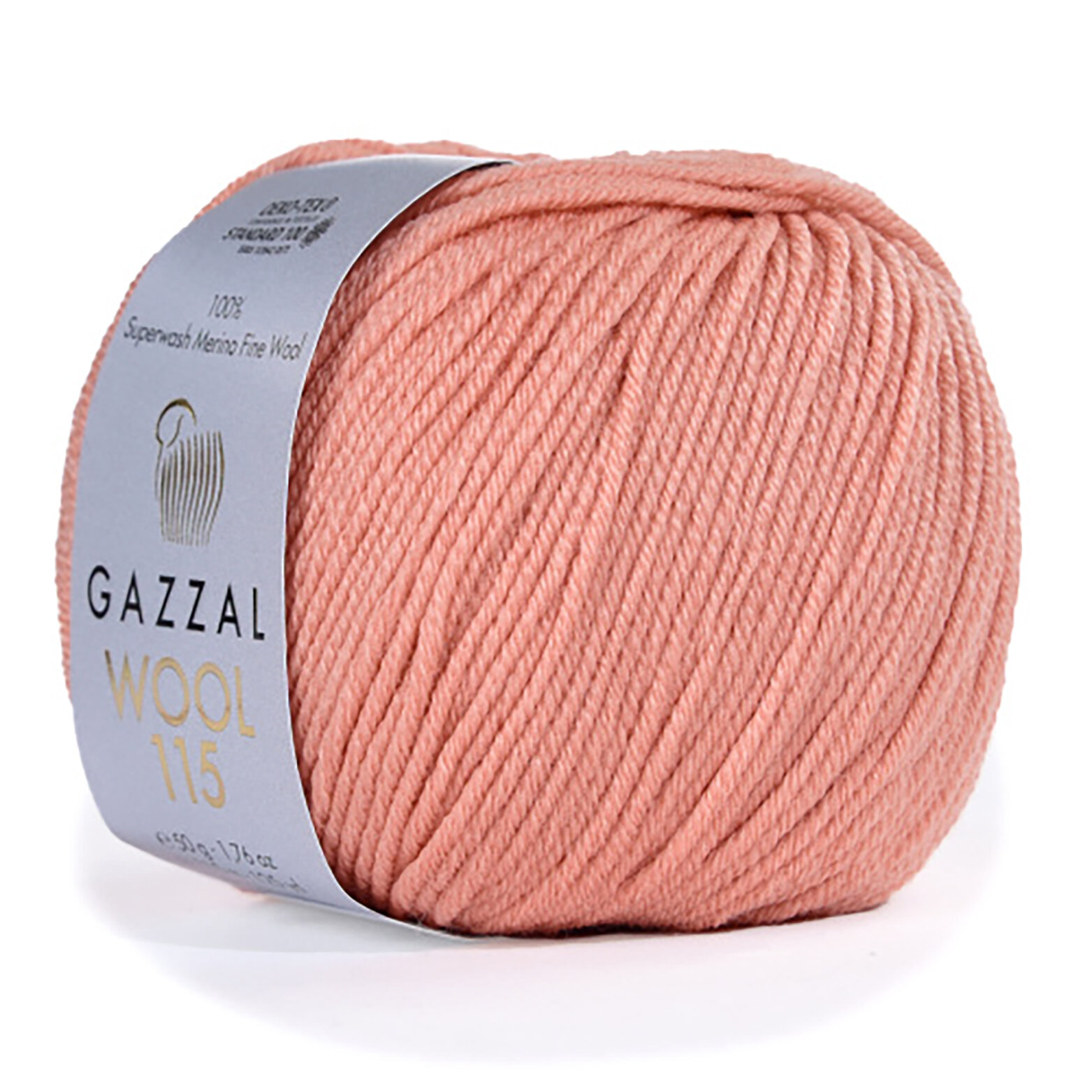 5 Мотков, Gazzal Wool 115, 100% Тонкая шерсть мериноса супервош / 50 гр. - 115 м, Цвет-3310