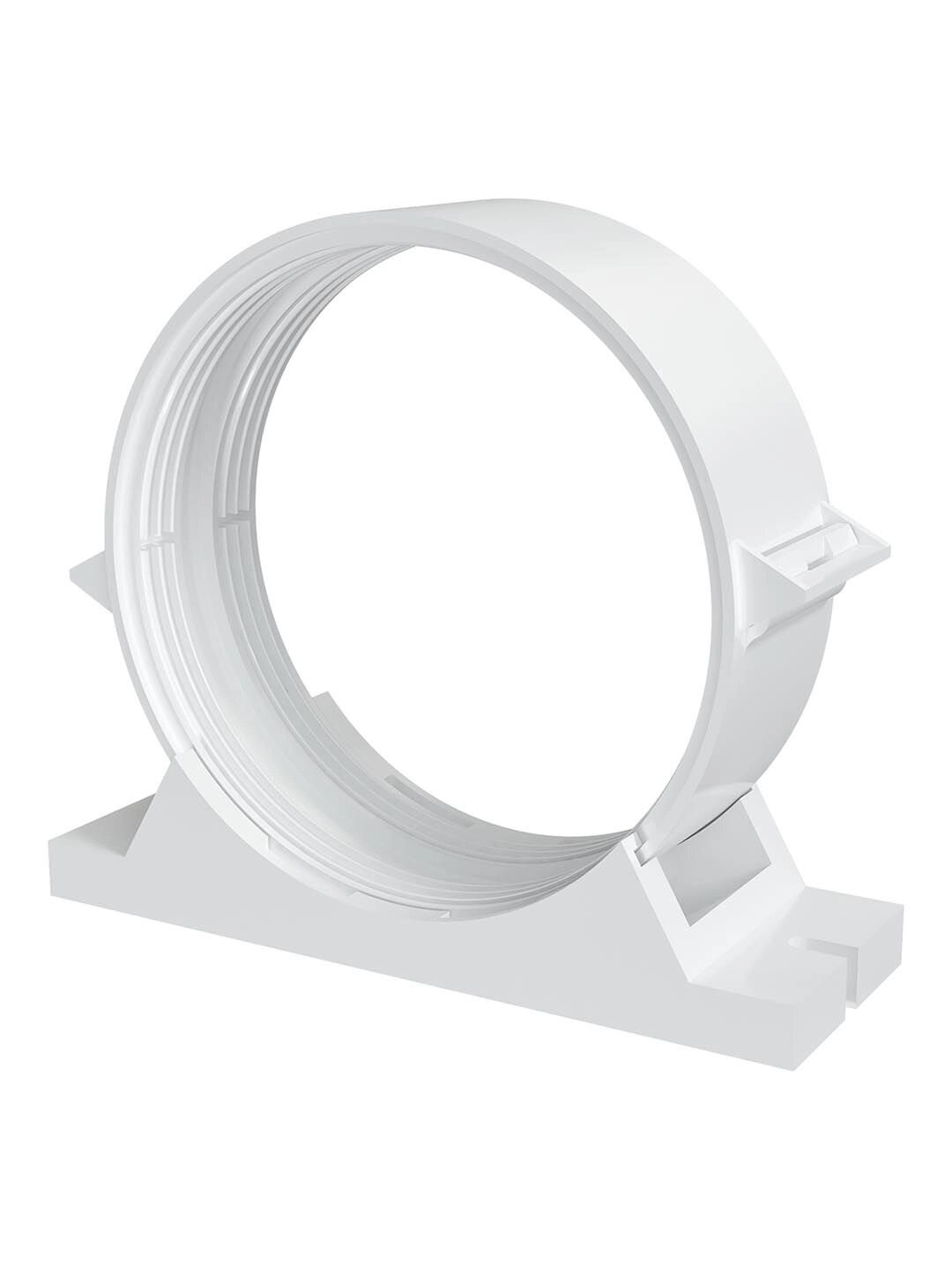 Держатель круглых воздуховодов ERA 10ДСКП 100 мм, пластик, белый