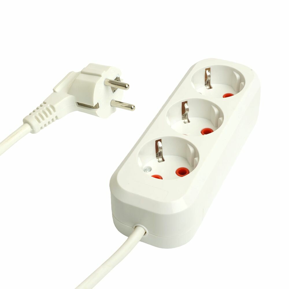 Удлинитель Stekker Home трехместный с выключателем и заземлением 7 м 250V 16А, арт. 49350