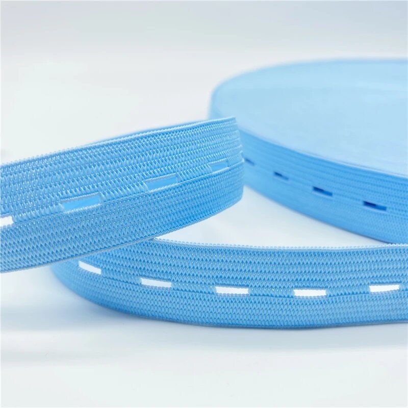 Эластичная лента для пошива 20мм CyanRafts Голубой, 19
