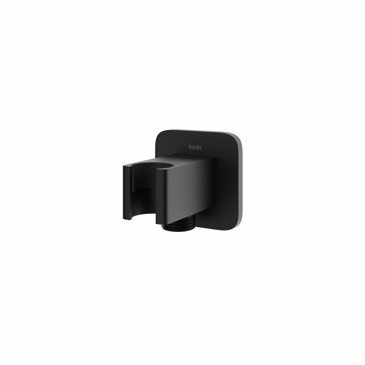 Выход для душа с держателем латунь матовый черный Slide IDDIS SLI60BBi62