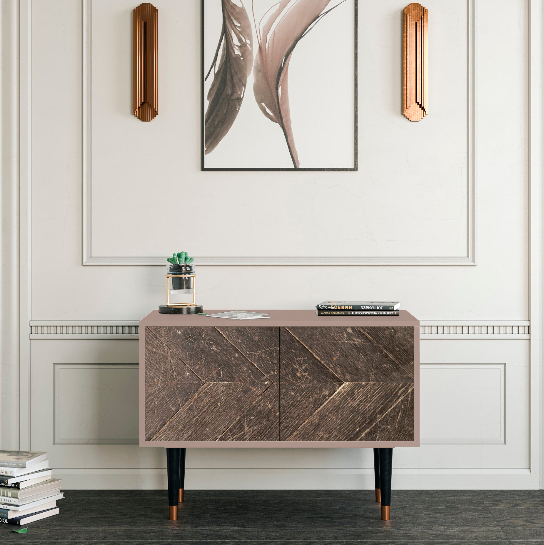 Комод - STORYZ - S1 Wise Tree, Размер - 94 x 69 x 48 см, Цвет корпуса - , Бежевый