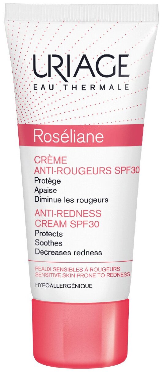 Парафармацевтика Лаборатория Урьяж Uriage Roseliane Anti-Redness Cream SPF30 Крем для лица против покраснений, 40 мл